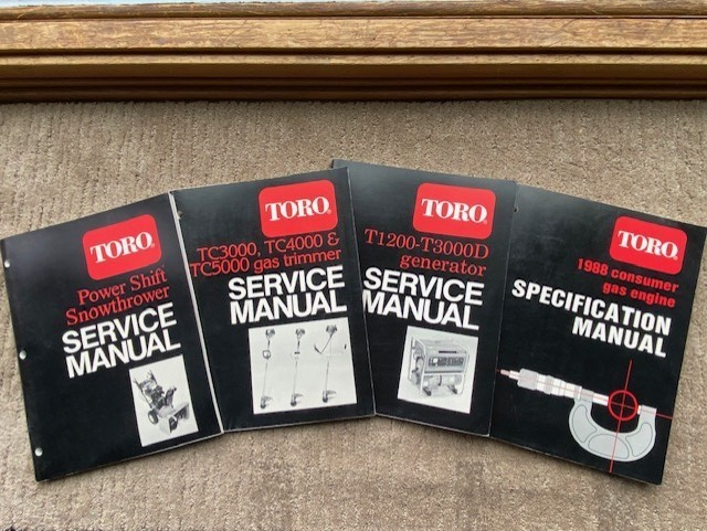 TORO Service Manuals | eBay
