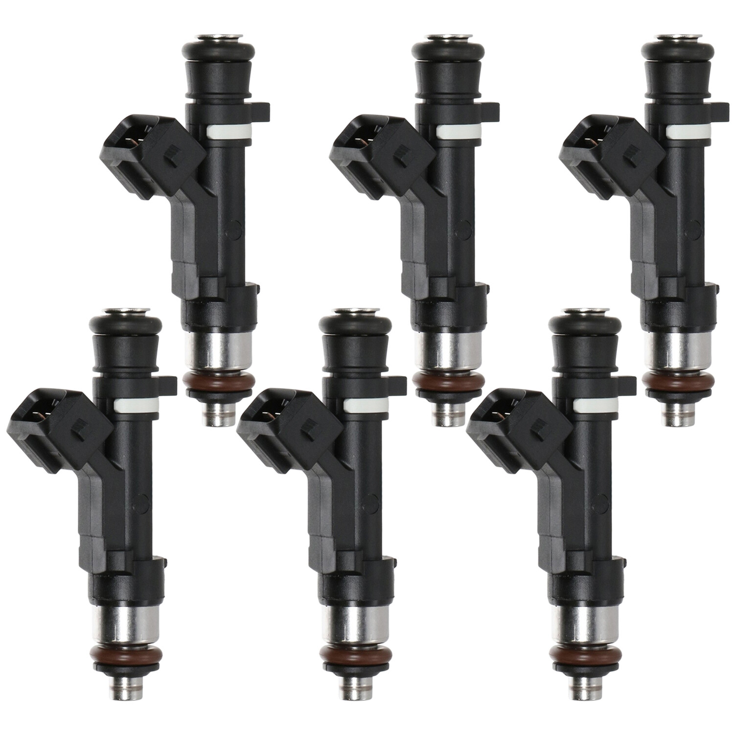 For Porsche 911 Boxster Cayman Set of 6 Fuel Injectors OEM Bosch 0-280 ...