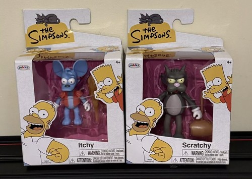 🔥 The Simpsons 2024 Wave 2 Itchy & Scratchy 2.5-Inch Mini Figures HTF ...