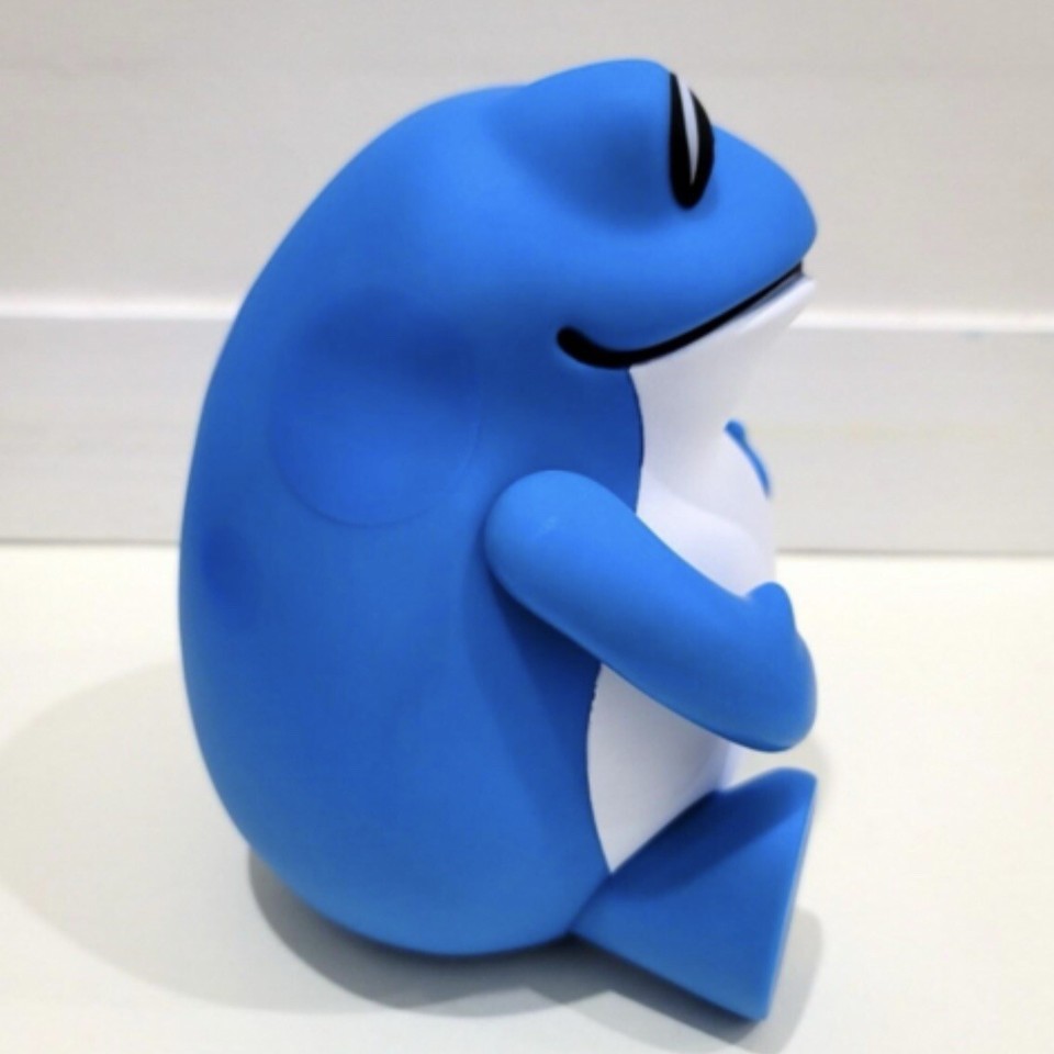 Jinro Soju Shot Frog Toads Figure Blue 13x12.6 x16.6cm Jinro Is Back ...