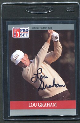 1990 Pro Set Golf Lou Graham #100 Signed Autograph Auto | eBay