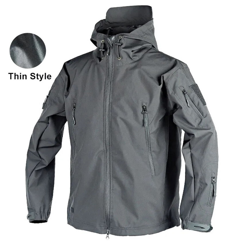 Tactical Jacket Mens Waterproof Military Coat Soft Shell Work ...
