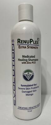 RenuPlex Medicated Dog Mange Shampoo. Extra Strength Mange Shampoo-USA ...