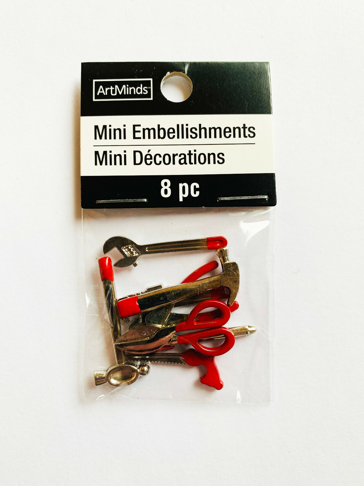 NEW MINIATURE 8 MINI TOOLS DOLLHOUSE DISPLAY TOOL WRENCH HAMMER SAW ...