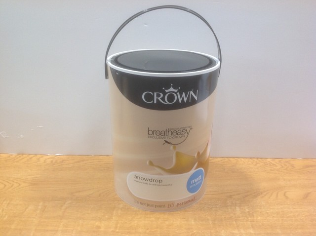 Crown Breatheasy Matt Emulsion Paint 5l Snowdrop for sale online | eBay