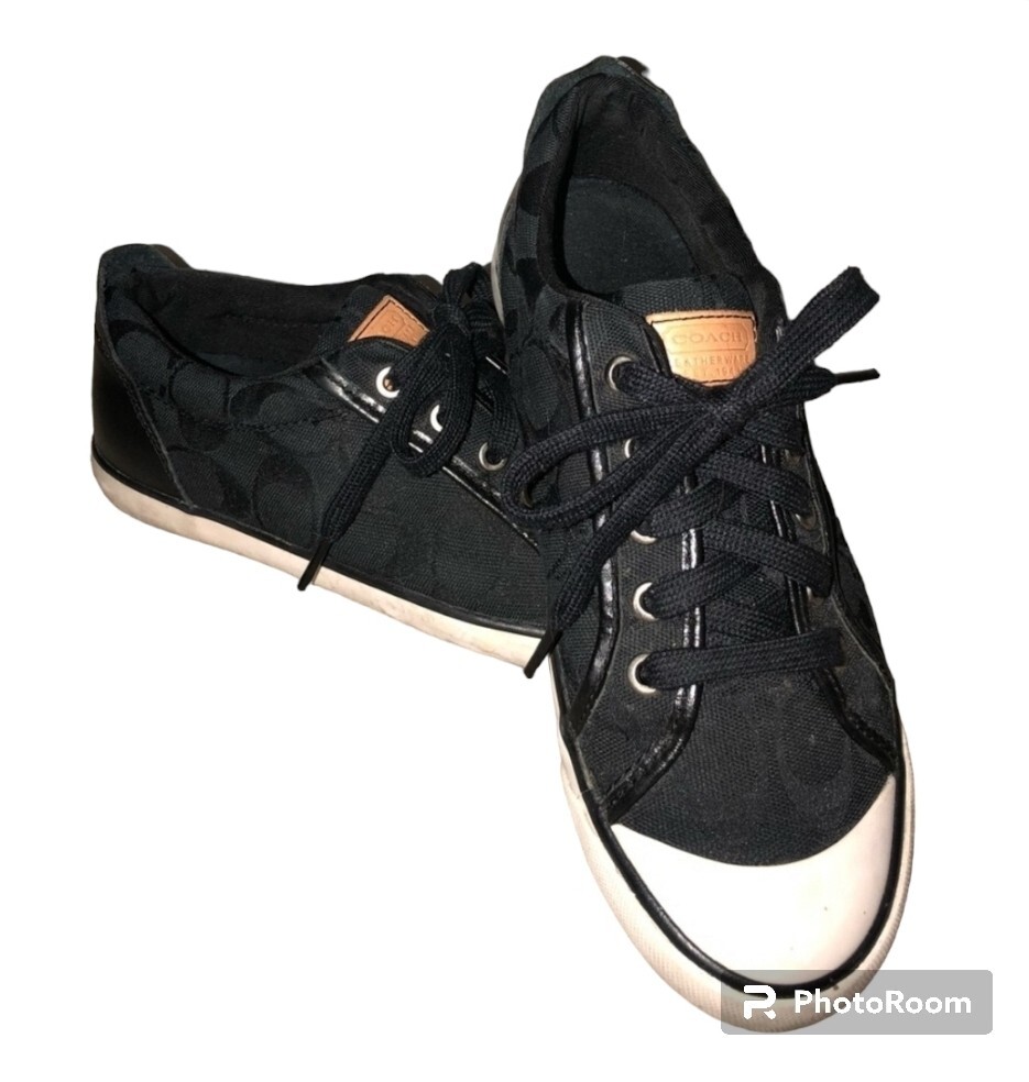 Coach Barrett Logo Signature Casual Sneakers Shoes Au… - Gem