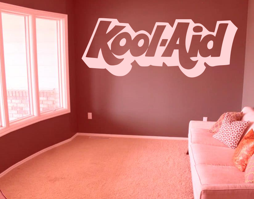 KOOL-AID LOGO 60" WIDE LARGE WALL VINYL DECAL - YOUR CHOICE OF COLOR ...