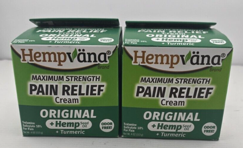 2 X Hempvana Max Strength Original Relief Cream 4oz Exp. 07/25 | eBay