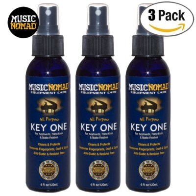 3-PACK Music Nomad MN131 All Purpose Key ONE Cleaner For Piano Keys ...