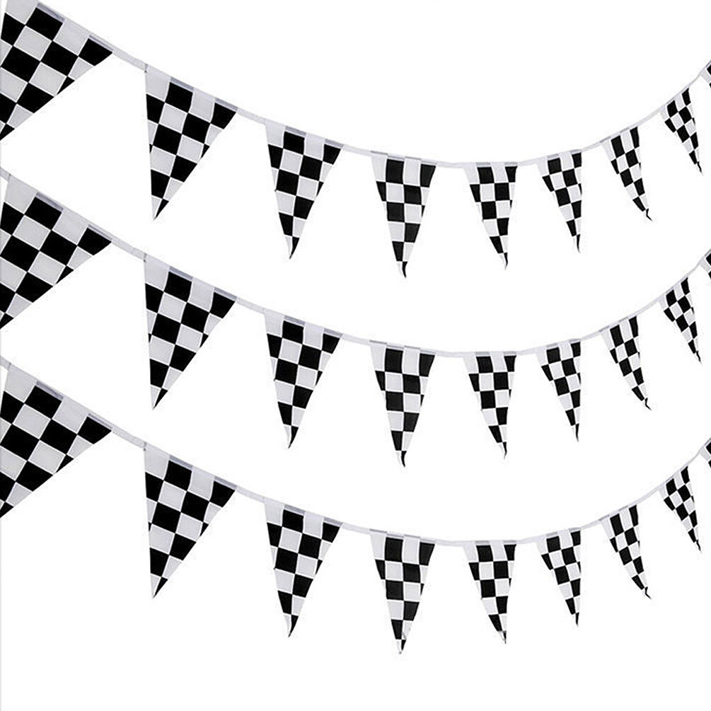 Checkered Flag Banner Clipart