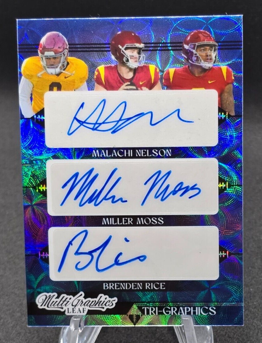 Malachi Nelson Miller Moss Brenden Rice 2003 Leaf Blue Kaleidoscope ...