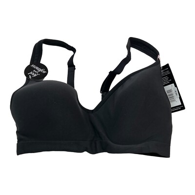 Bali Bra Womens 36D Black Comfort Revolution Wirefree Smoothing ...