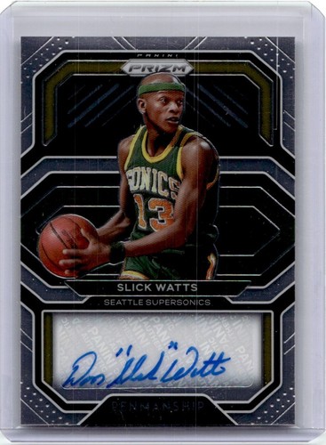 2020-21 Panini Prizm Penmanship Autograph Slick Watts Auto Seattle ...
