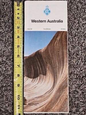 Vintage RAC Western Australia Road Map 4th Edition Wave Rock Hyden Fold ...
