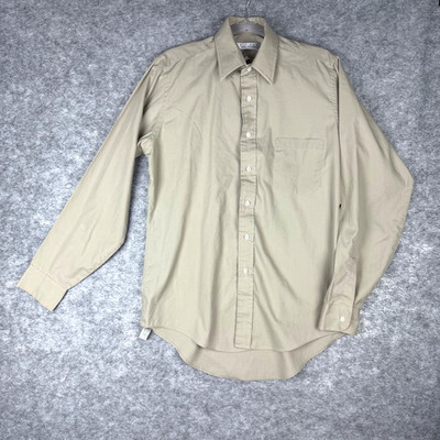Editions Van Heusen Men’s Large 15.5 x 34/35 Tan Button-Down Dress ...