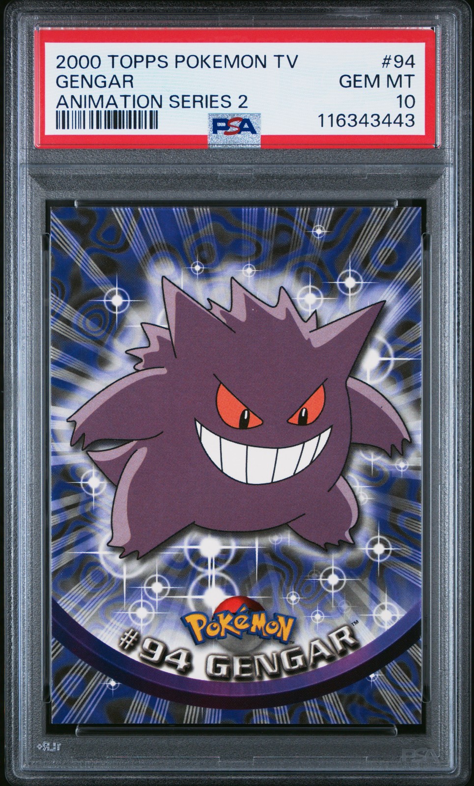 2000 TOPPS POKEMON TV ANIMATION SERIES 2 #94 GENGAR PSA 10 | eBay