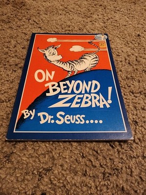 On Beyond Zebra Dr. Seuss 1955 First Edition Discontinued paperback ...