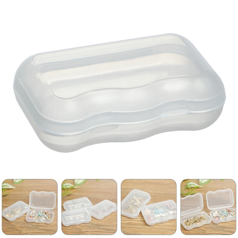 20 Pcs Mini Clear Plastic Jewelry Storage Boxes For Small Objects ...