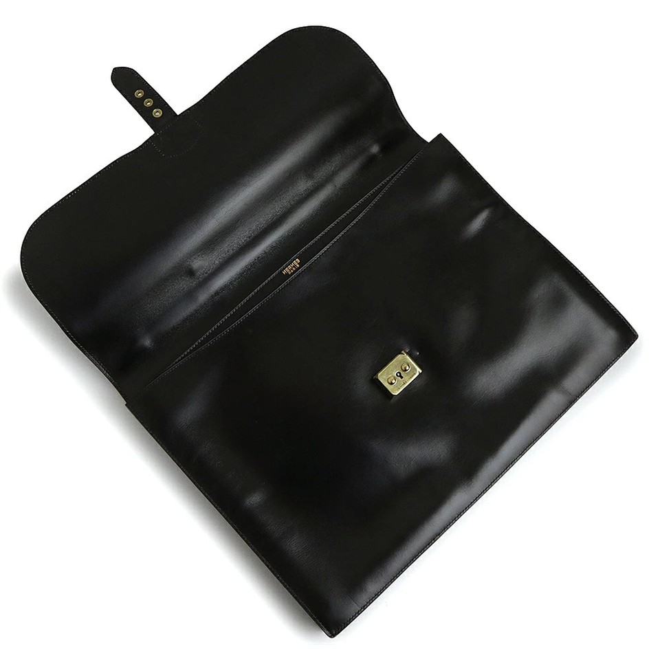 Used HERMES Sac a Depeche 41 Business Handbag Briefcase Box Calf ...