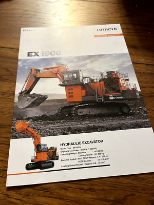 Hitachi EX1900 Excavator Brochure FCCA | eBay