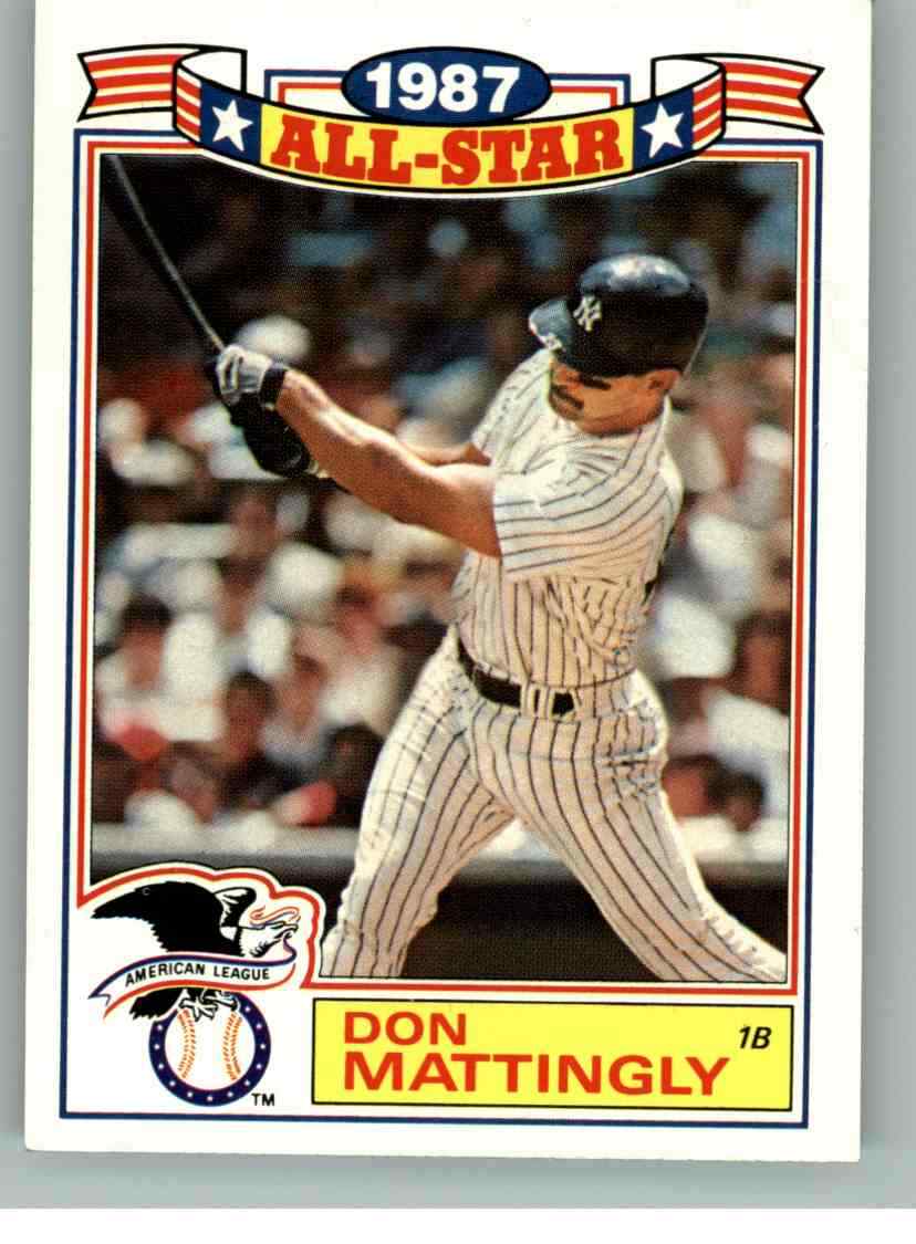 1987 Topps All Star Don Mattingly Card # 2 *** N.Y.Y.** Gradable *** | eBay