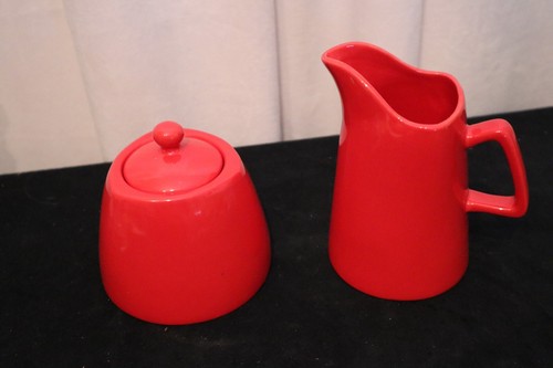 Route 66 Red Buffalo China Creamer and Sugar | eBay