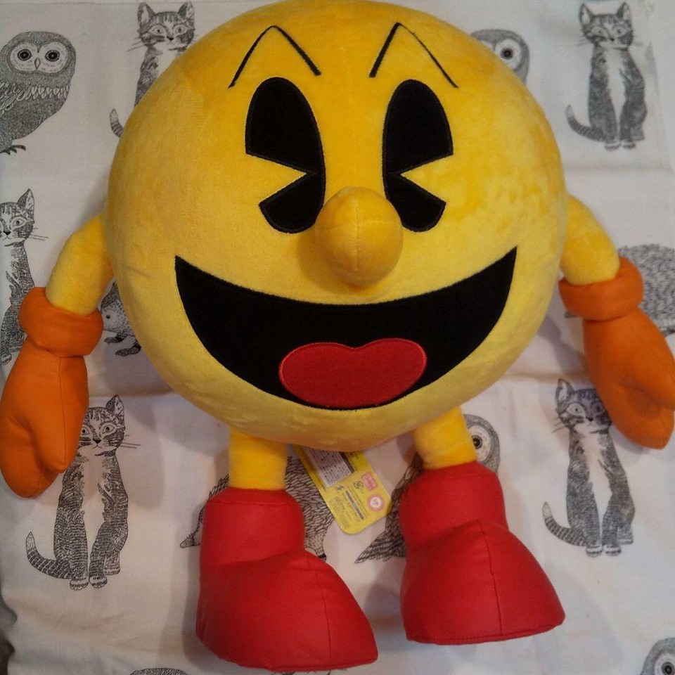 Pac-Man Standing pose BIG plush toy 40cm BANDAI NAMCO Japan | eBay