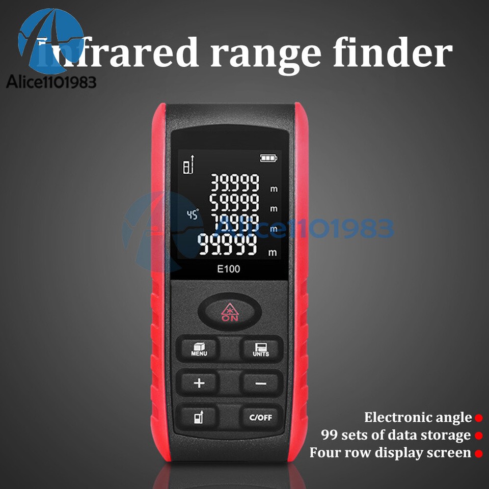 Handheld infrared Laser Rangefinder Digital Distance Meter Ruler Tool ...