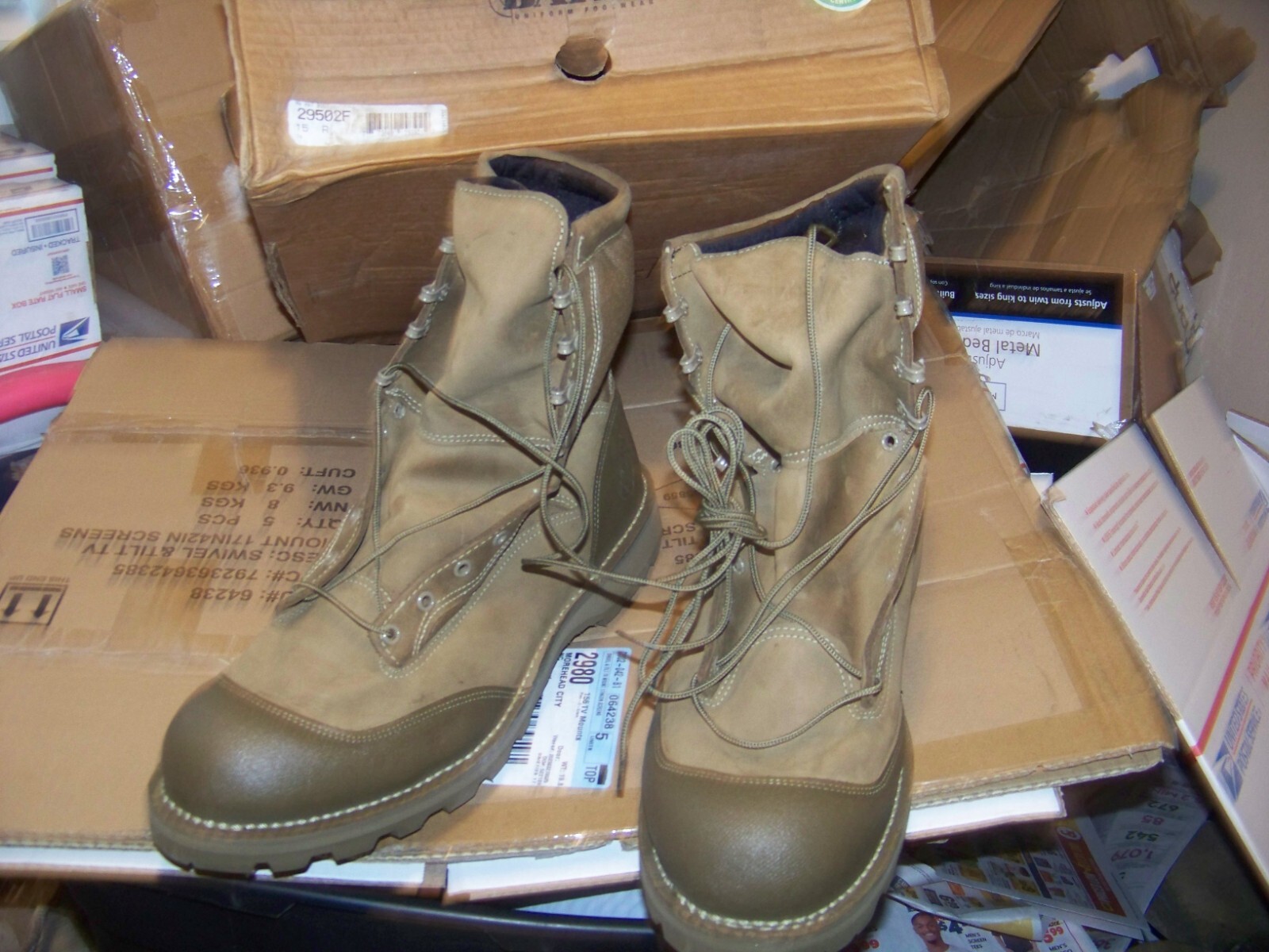 NEW USMC Bates Men's 29502F Hot Weather Desert Tan Rat Military Boots ...