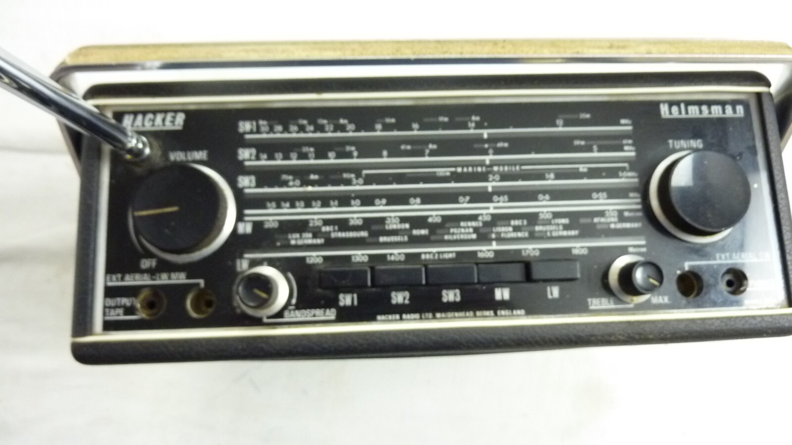 Vintage Hacker Helmsman transistor portable radio RP36 (good working ...