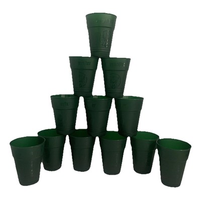 Set of 12 Jagermeister 12 oz. Cups w/ Jager Stag Logo Green Plastic | eBay
