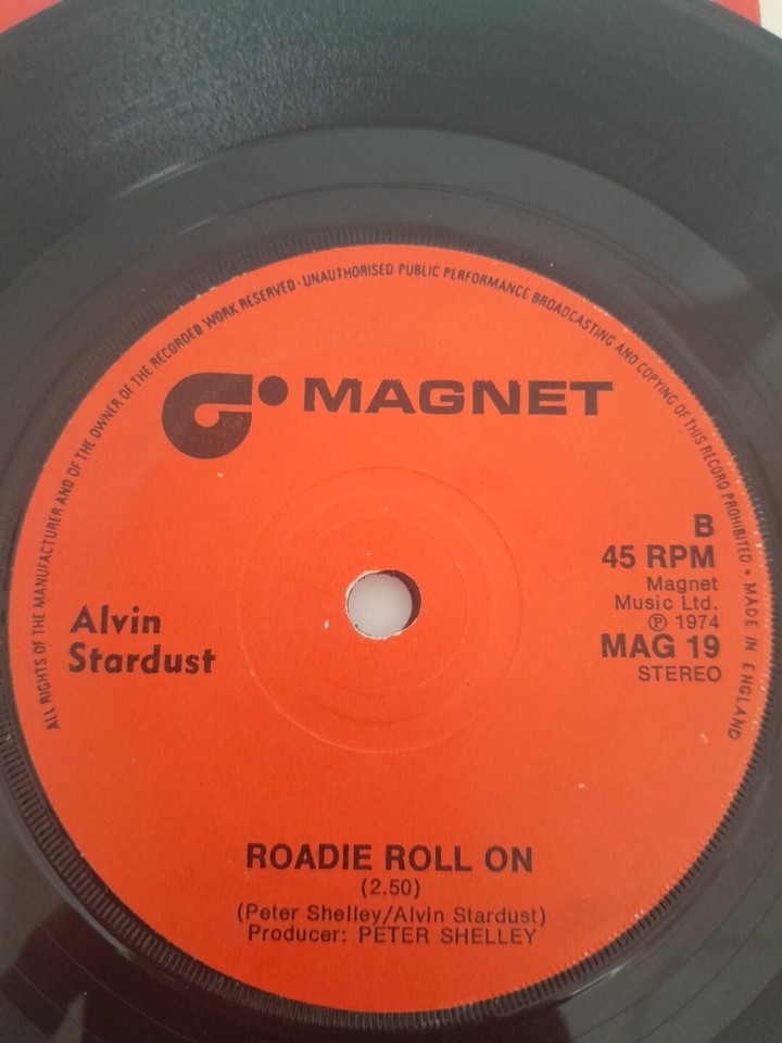 Alvin Stardust - Tell me why/Roadie roll on on Magnet label. Original ...