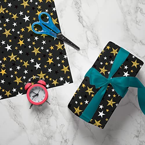 Wrapping Paper for Class of 2024 - Caps, Diplomas, Stars and "You ...