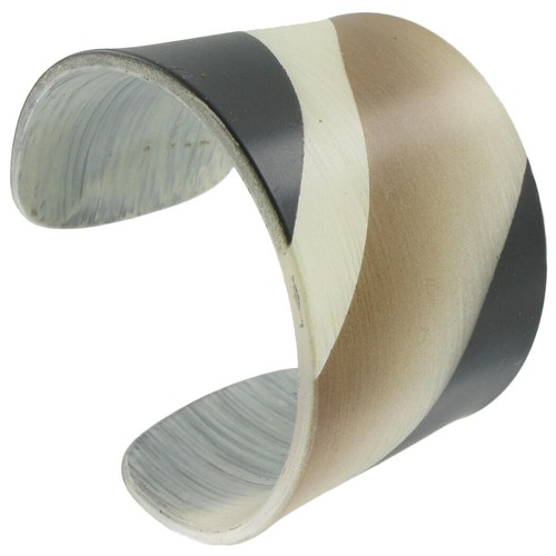 Super Wide Statement Arm Cuff Bracelet Earth Tones Brown Tan Ladies ...