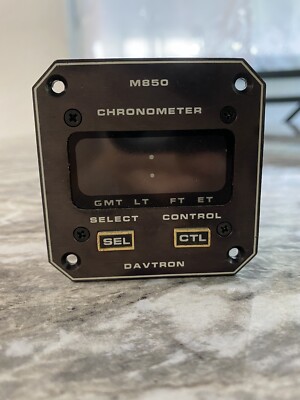 Digital Chronometer, 2.25" Front Mount, FAA-PMA Approved DVT M850 | eBay