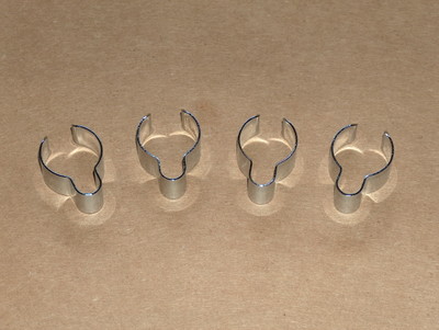 Harley Davidson Indian 1" Handlebar Wire Cable Clip SET CHROME ...