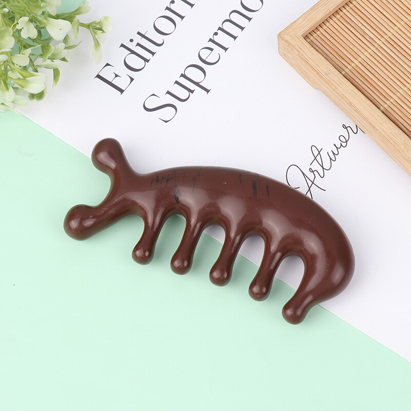 1Pc Resin Massage Comb Head Meridian Scalp Comb Face Scraping Wide ...