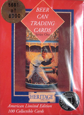 100 BEER CAN TRADING CARDS Complete 1993 Boxed Set SEALED Vintage ...