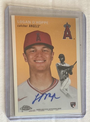 Logan O’Hoppe 2023 TOPPS CHROME PLATINUM AUTO LOS ANGELES ANGELS RC ...