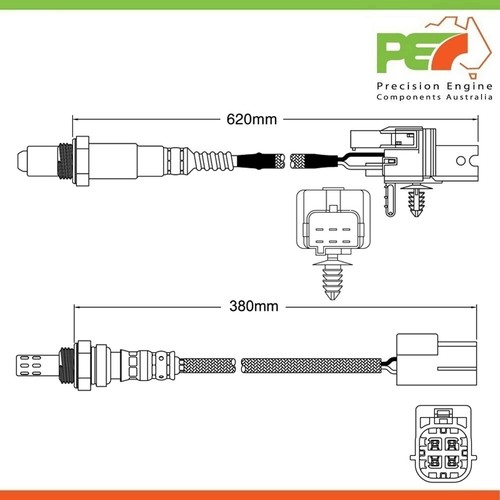 2x New * OEM * Pre-Cat & Post-Cat Oxygen Sensors For Nissan 350Z 3.5L ...