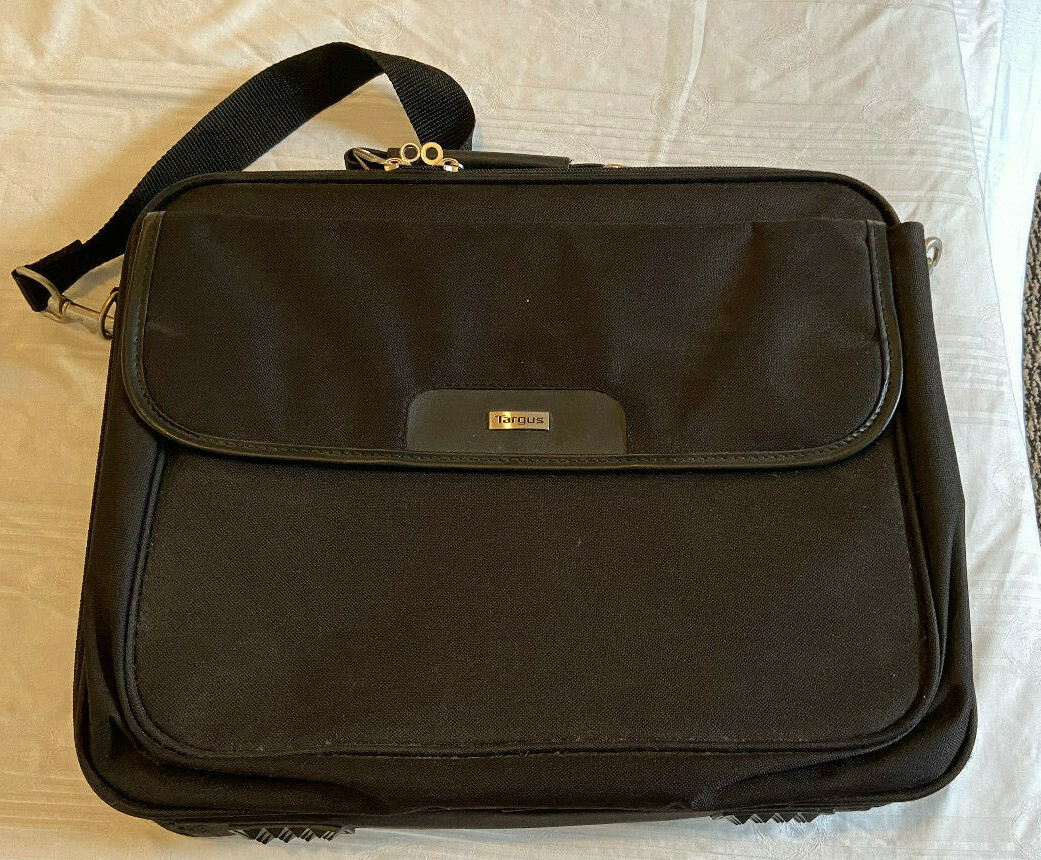 Targus Padded Laptop Bag Briefcase Travel Luggage Case Black Shoulder ...