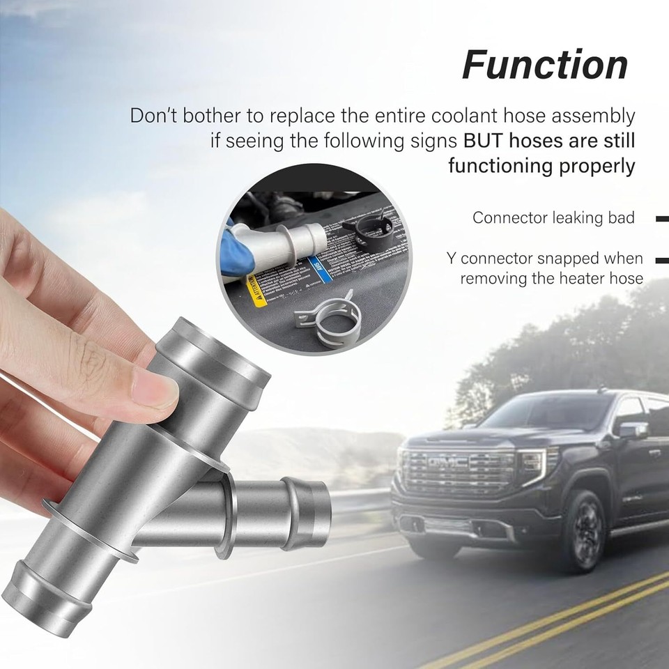 Radiator Coolant Hose Y Connector Coolant Hose Junction 47157 for ...