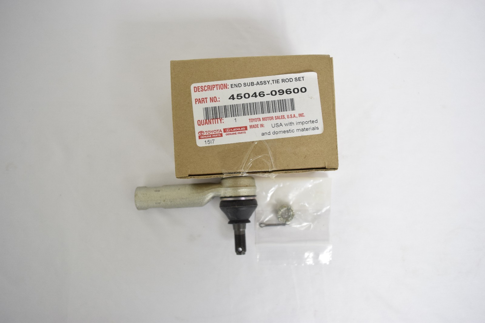 Genuine Toyota Corolla Matrix 09-17 Steering Gear-Outer Tie Rod 45046 ...