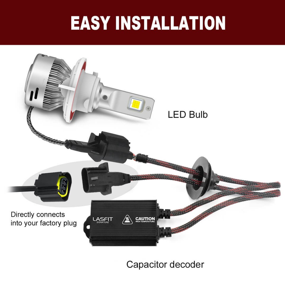 LED Headlight Canbus Decoder Error Free Warning Canceller Anti Flicker ...