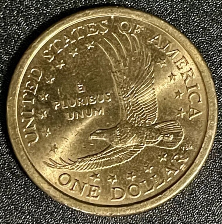 2000 d sacagawea one dollar coin "wounded eagle" error coin . | eBay