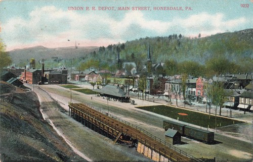 RR Honesdale PA Union DEPOT Delaware, Lackawanna and Western Railroad ...