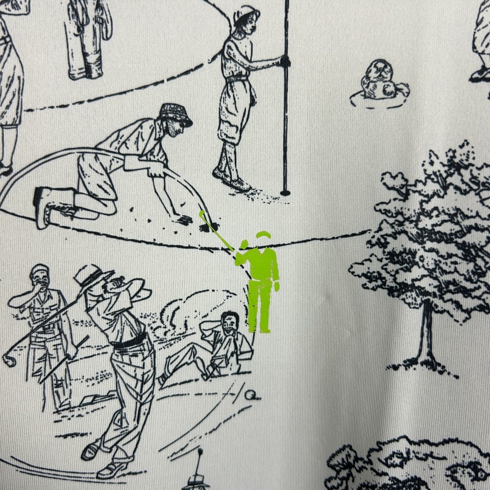 NEW William Murray "Pinner" Mens 2XL Caddyshack Quick Dry Stretch Golf ...