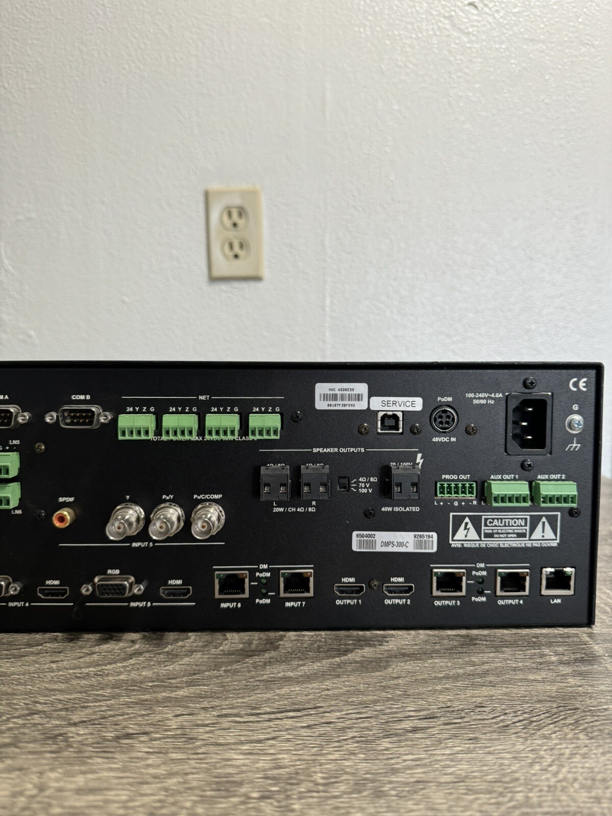 Crestron 3 Series DMPS3-300-C Digital Media Presentation System ...