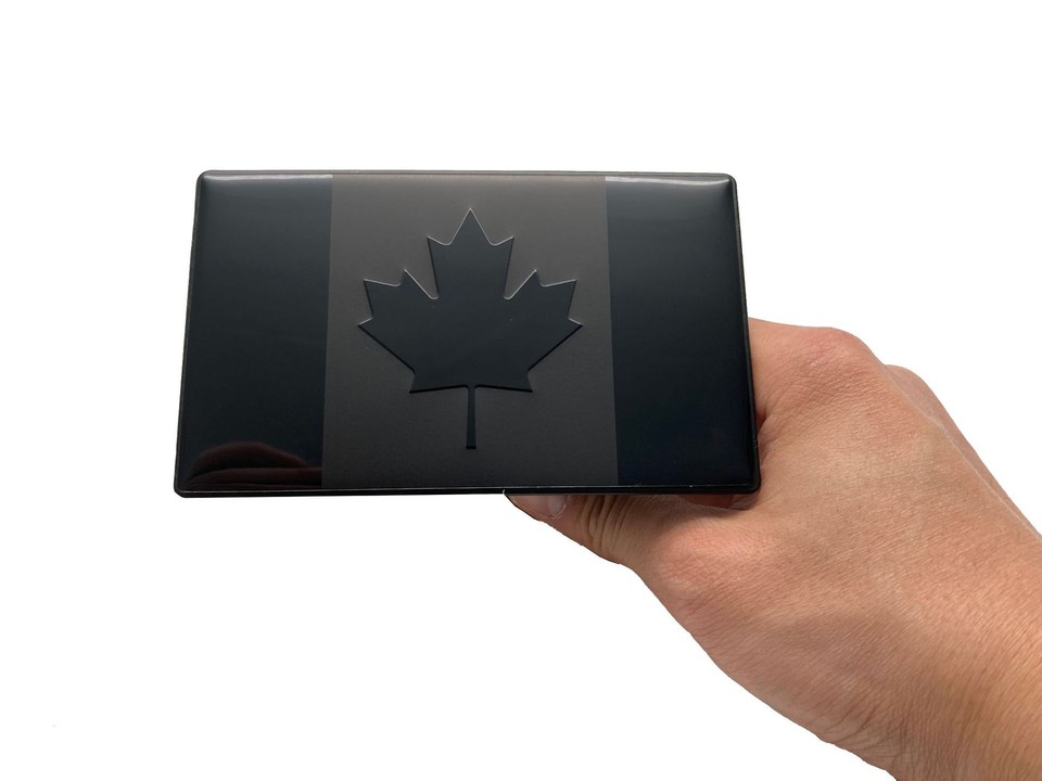 2x Black Canadian Flag Emblem Canada Maple Leaf Fender Tailgate Badge ...