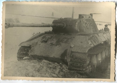 GERMAN WWII ARCHIVE PHOTO: WEHRMACHT PANZER V PANTHER TANK Sd.Kfz. 171 ...